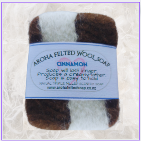 FELTED WOOL SOAP Cinnamon - Visit Our Online Gift Shop