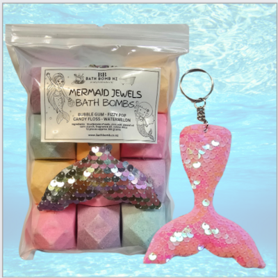 Bath Bomb Mermaid Jewels 300 gtams - Visit Our Online Gift Shop